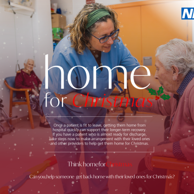 Home for Christmas Campaign :: Herefordshire and Worcestershire Integrated Care System